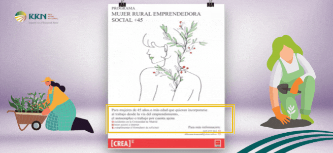 El programa “Mujer rural emprendedora social +45” busca la incorporación laboral de las mujeres ...